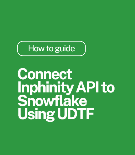 How to simplify Inphinity API data ingestion with Snowflake UDTF